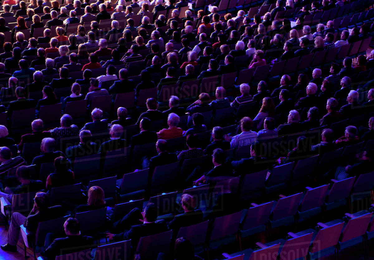 Audience crowd at a presentation event - Royalty-free Stock Photo ...