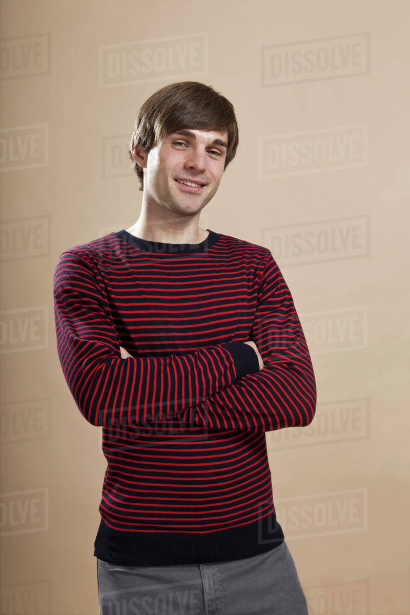 Portrait of a man looking suspicious, studio shot - Royalty-free Stock ...