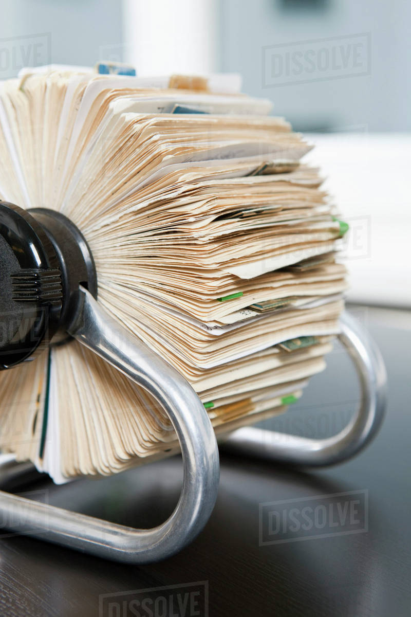 Rotary card file - Royalty-free Stock Photo | Dissolve