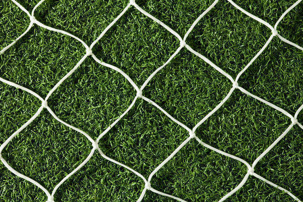 A net on grass, close-up - Royalty-free Stock Photo | Dissolve