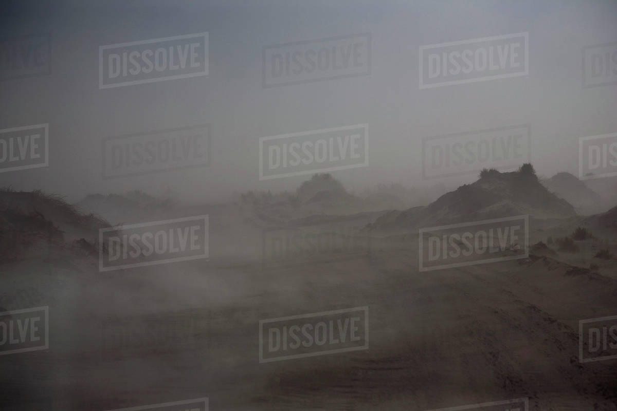 View of fog across the Atacama Desert, Chile - Royalty-free Stock Photo ...
