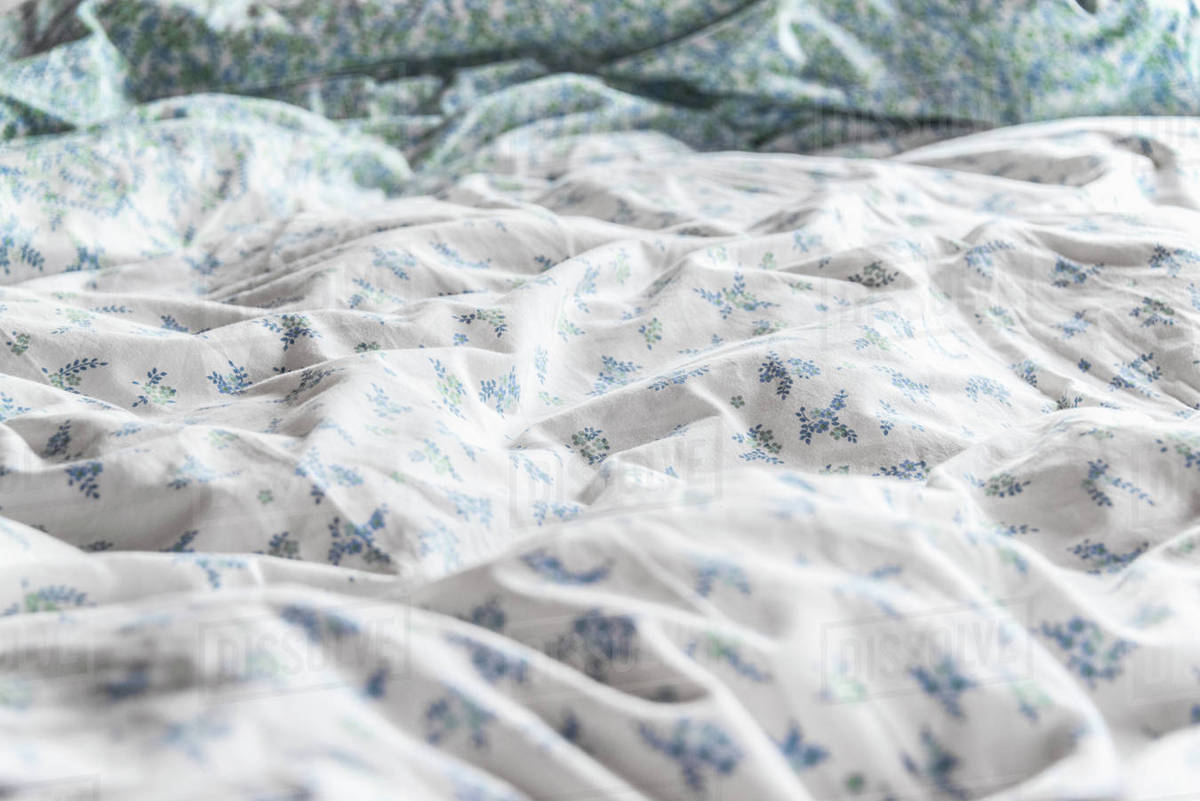 Full frame shot of sheet on bed - Royalty-free Stock Photo | Dissolve