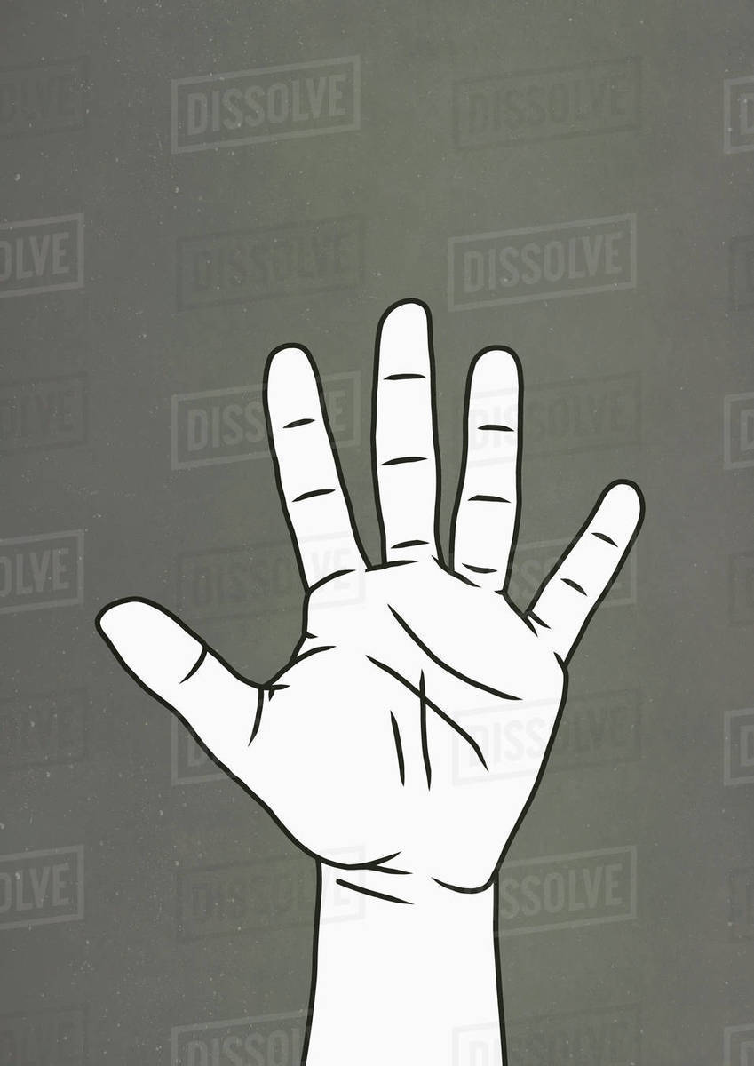 Hand raised - Royalty-free Stock Photo | Dissolve