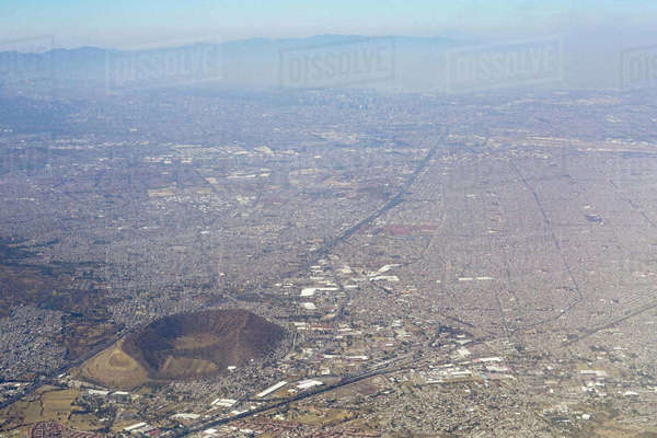 Aerial view Mexico City, Mexico - Royalty-free Stock Photo | Dissolve