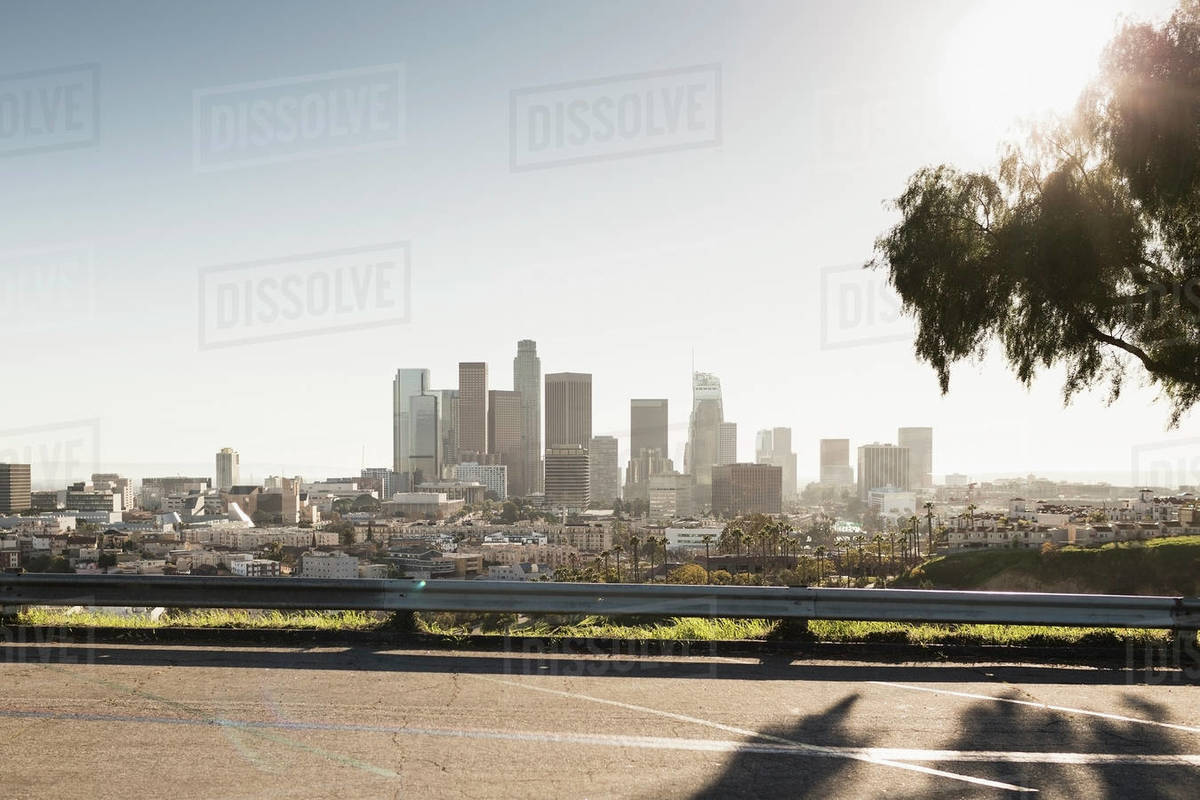 Sunny cityscape, Los Angeles, California, USA - Royalty-free Stock ...