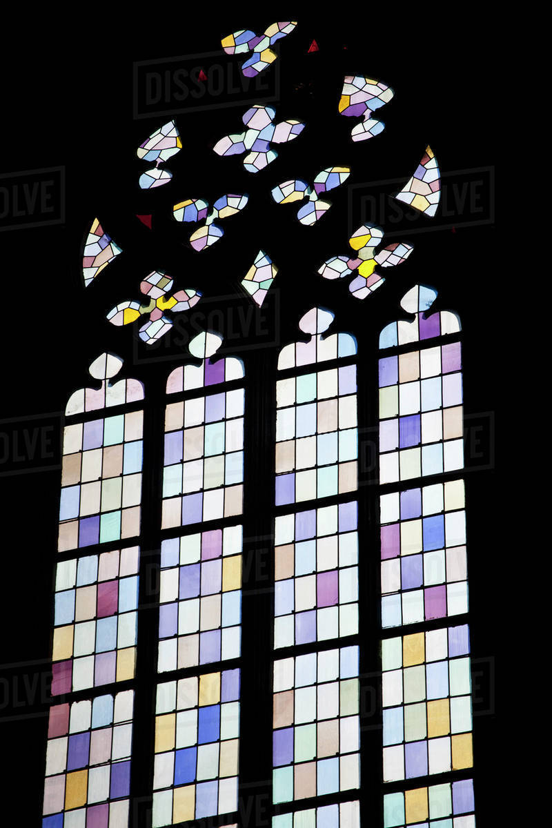 A stained glass window, close-up - Royalty-free Stock Photo | Dissolve